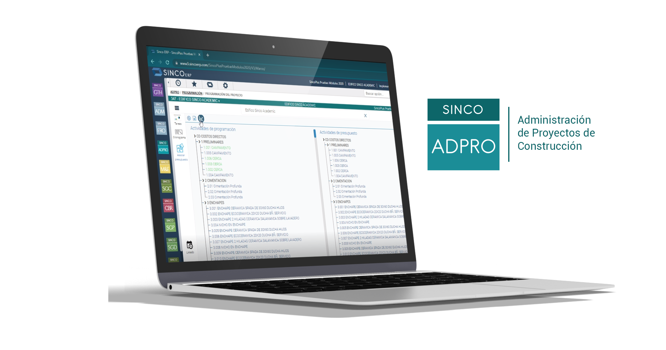 SINCO ADPRO - Administración de Proyectos de Construcción